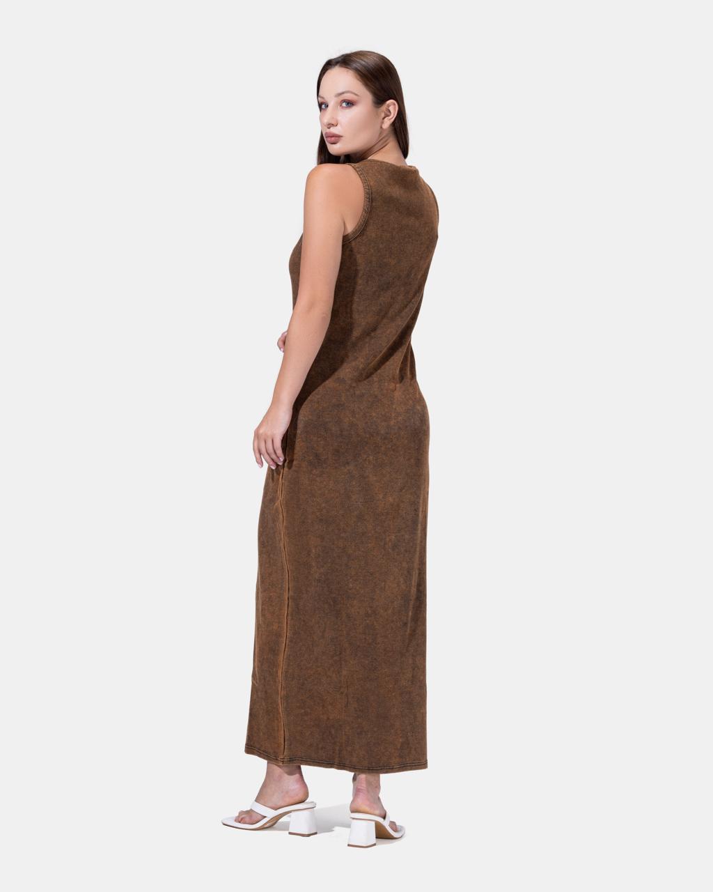 WASHED BRO_BLACK BASIC DRESS – egykava